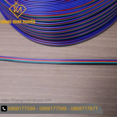 Dây điện nhỏ 4 dây 4 màu 4pin chuyên dùng cho mạch đèn led